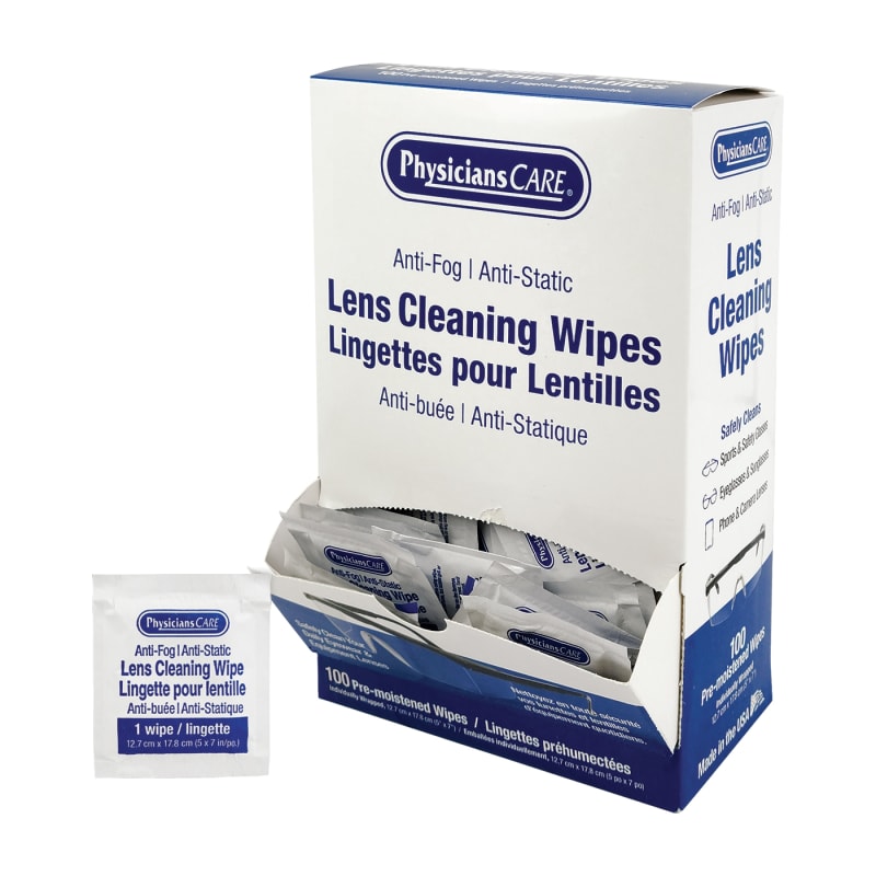 Lens Cleaning Towelettes - Pack of 100 – First Aid Central