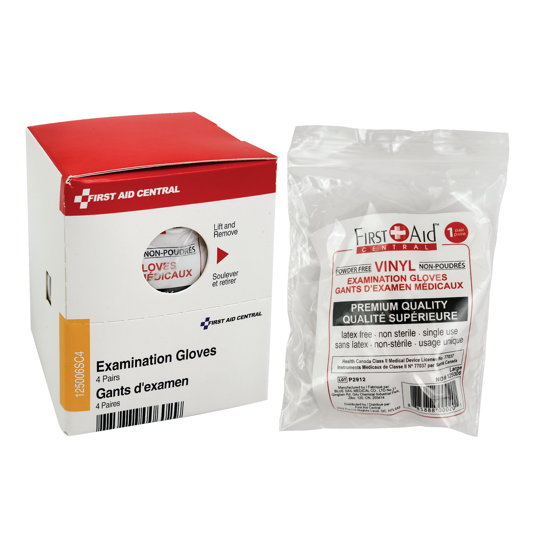 Examination Gloves, 4 per Box, SmartCompliance Refill – First Aid Central