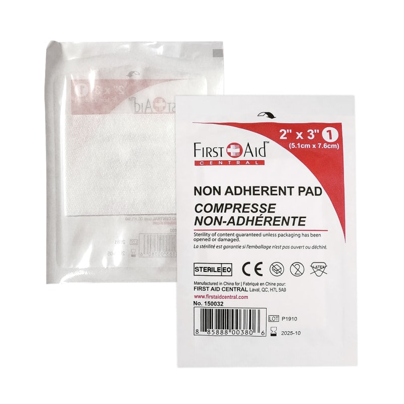 Non-Adherent Pads, Sterile – First Aid Central