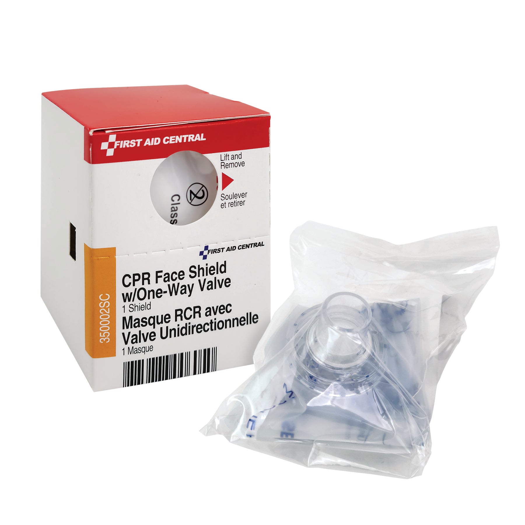 CPR Face Shield w/One-Way Valve, SmartCompliance Refill – First Aid Central