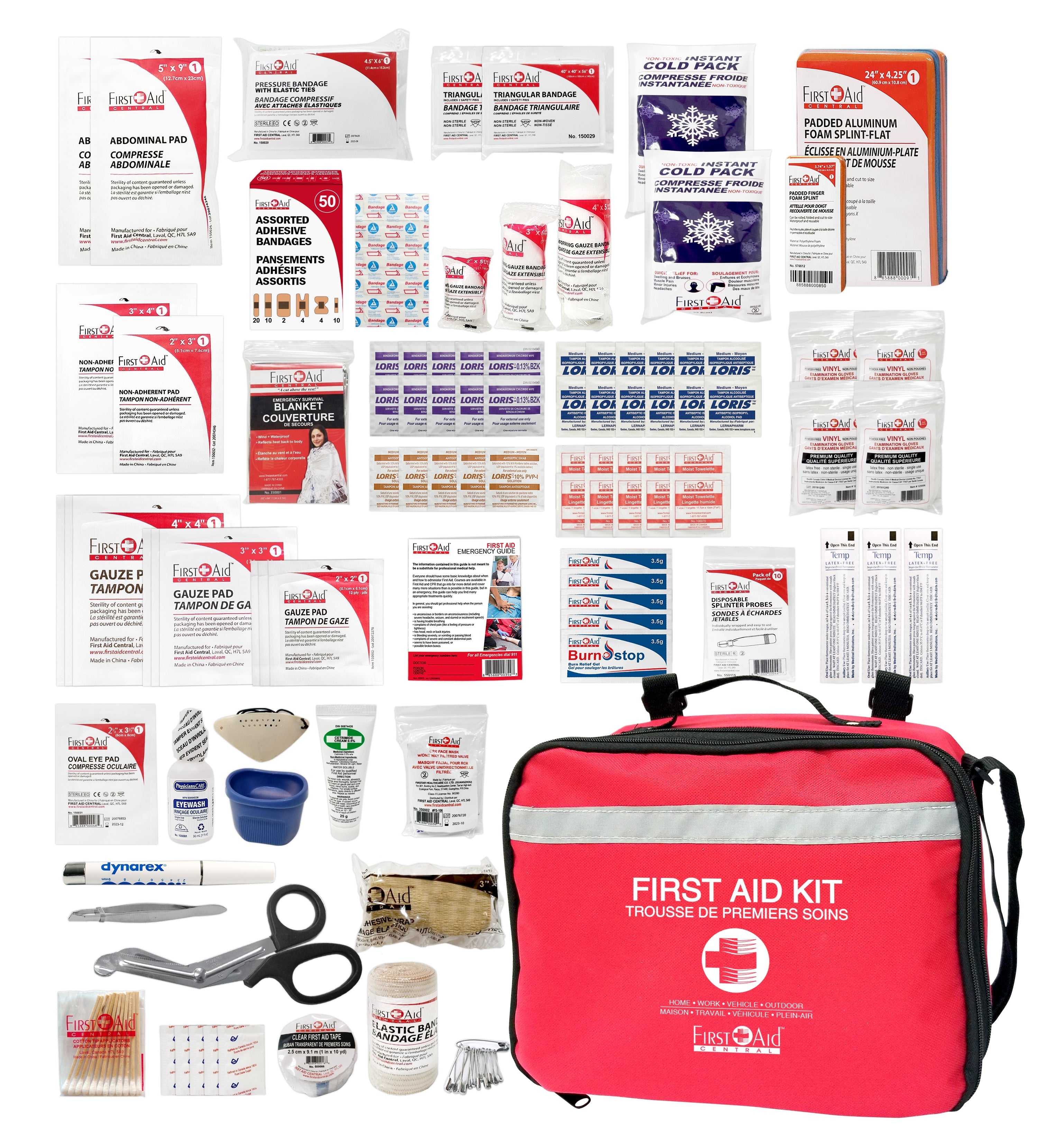 Deluxe All-Purpose, First Aid Kit, nylon, 182pc – First Aid Central
