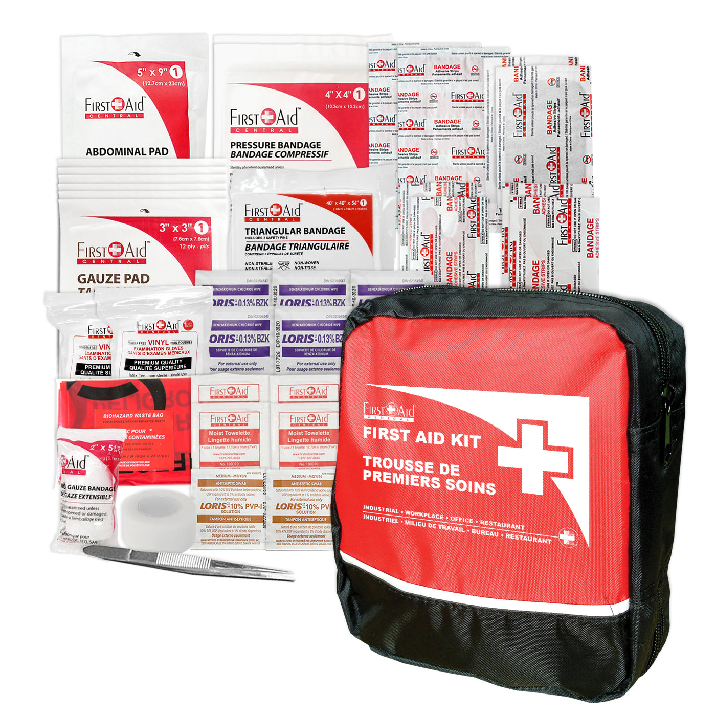 Type 1 First Aid Kit (CSA Z1220-17 requirements) – First Aid Central