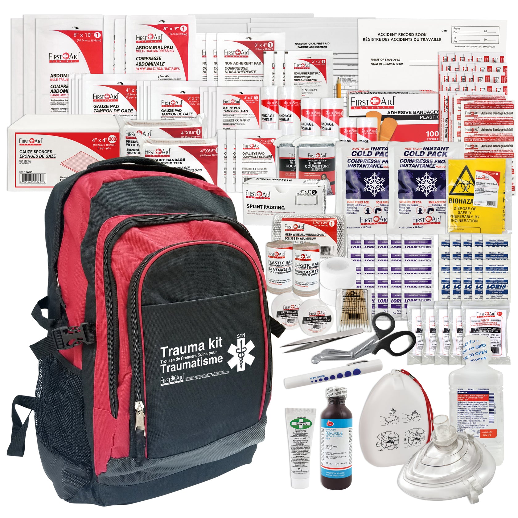 Standard EMT Trauma First Aid Kit – First Aid Central