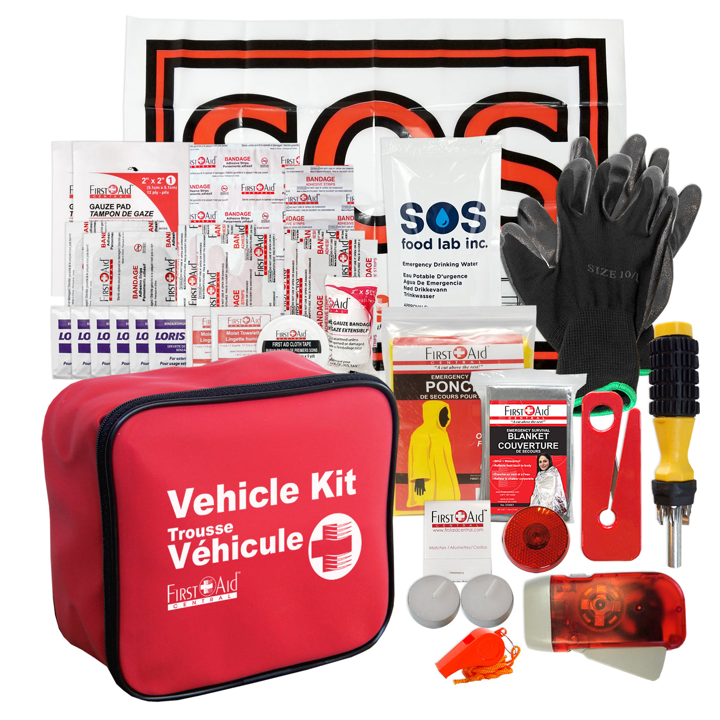 Emergency Auto Safety Kit – First Aid Central