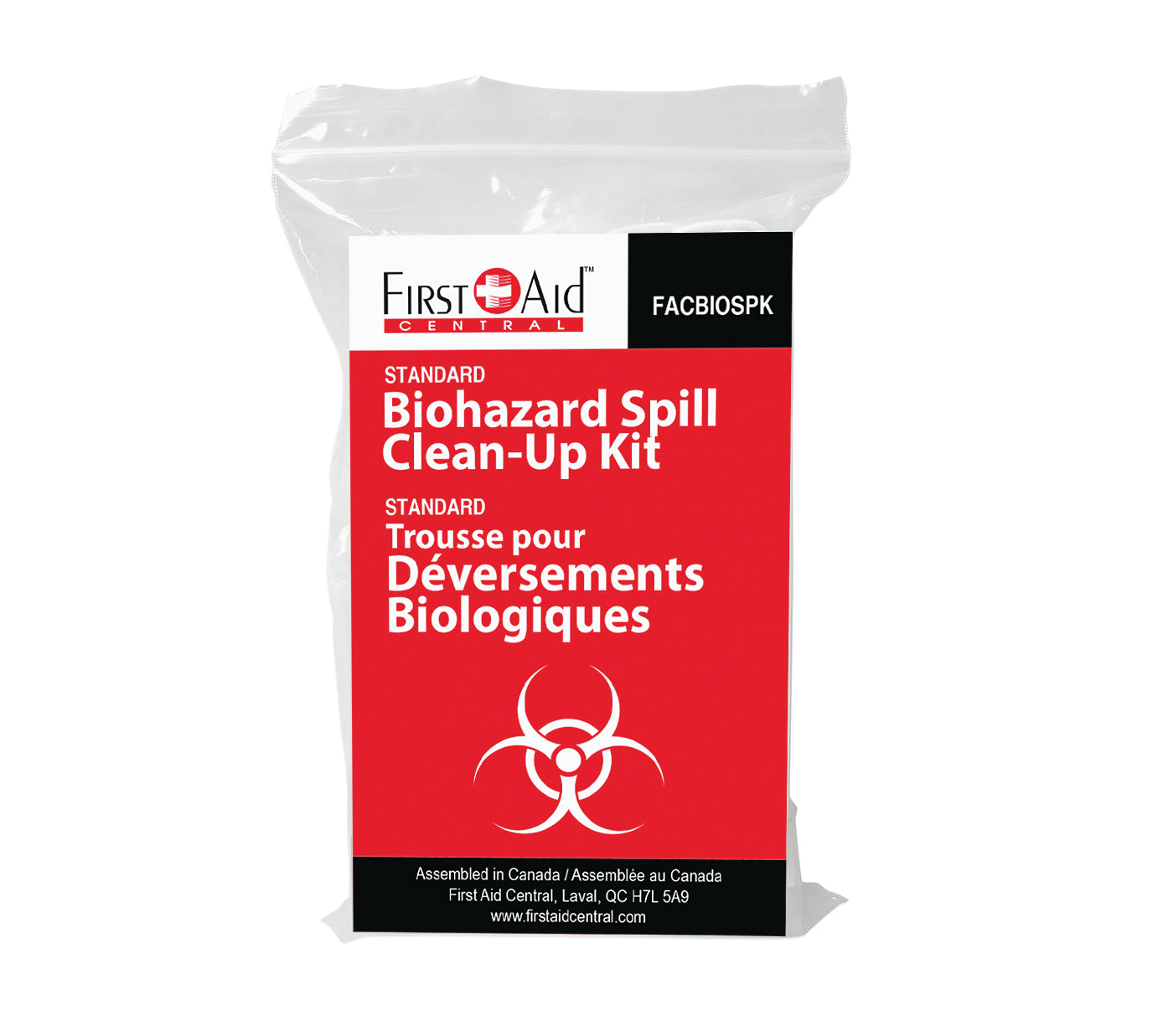 Standard Biohazard Spill Clean-up Kit – First Aid Central