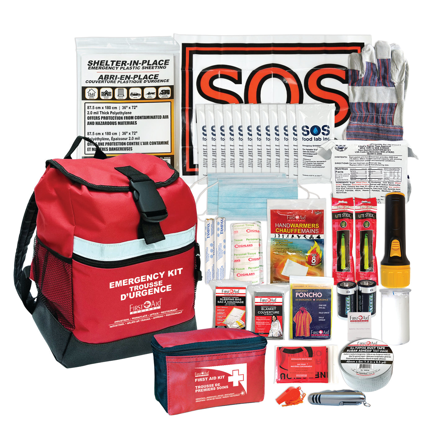 1 Person 72 Hour Emergency Survival Kit – First Aid Central